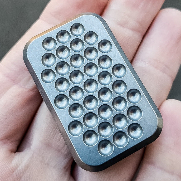 Dimple™ - 3-Click Titanium Slider with NEW Stainless Plates (Lucky Dro ...