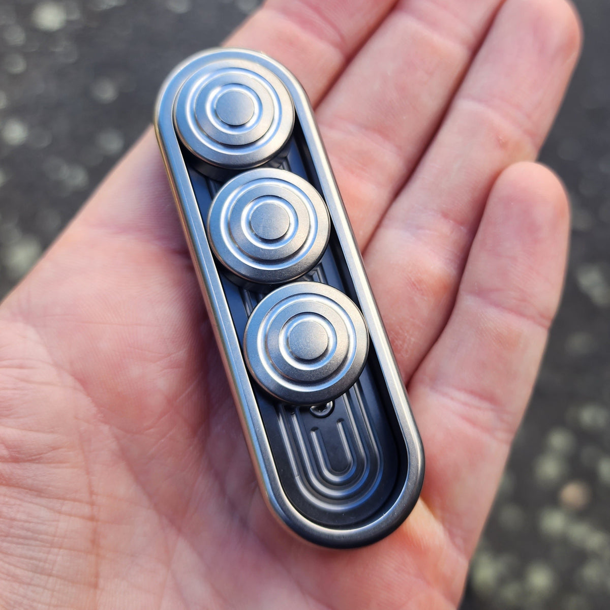 Trio Titanium Body (with Zirc Plate) and Convex Titanium Buttons (with ...