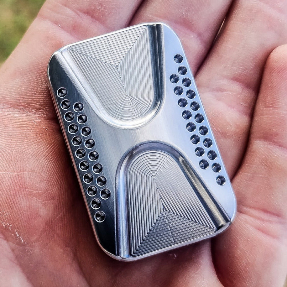 Aero "Raw" Finish - 3-Click Titanium Slider with NEW Stainless Steel P ...