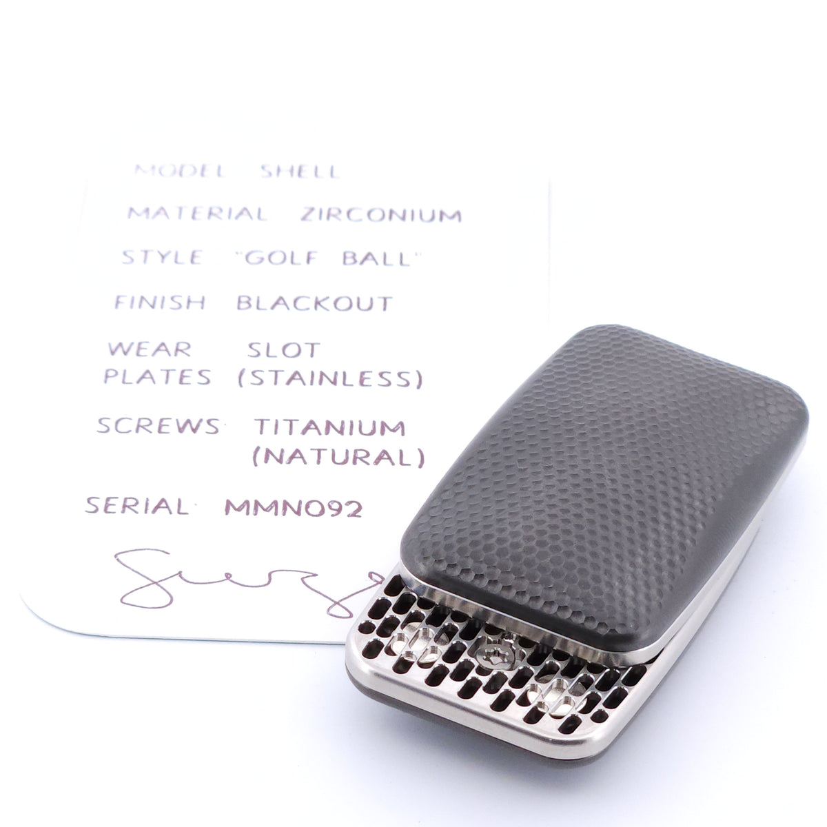 MagLab™ Custom Slider: MMN092 - Shell "Golf Ball" – Magnus Store