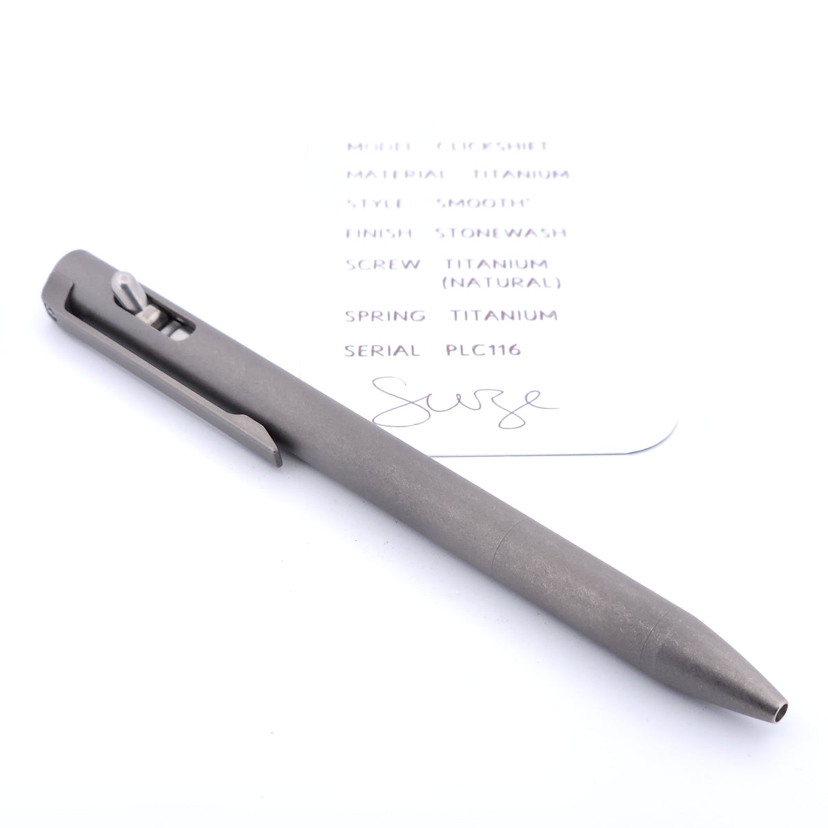 PenLab™ Custom Pen: PLC116 - "Smooth" (Stonewash) – Magnus Store